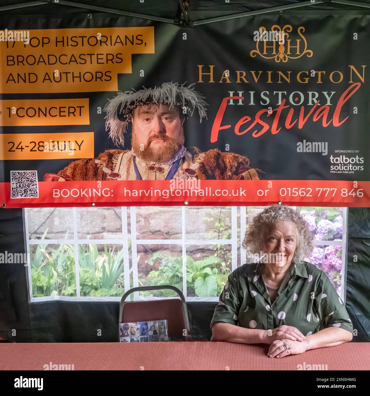 Harvington Hall, Harvington, UK. 27th Jul 2024. Sarah Gristwood ...