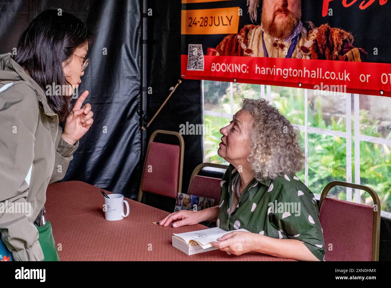 Harvington Hall, Harvington, UK. 27th Jul 2024. Sarah Gristwood ...