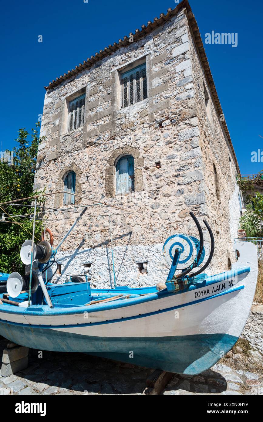 Kardamyli fishing boat hi-res stock photography and images - Alamy
