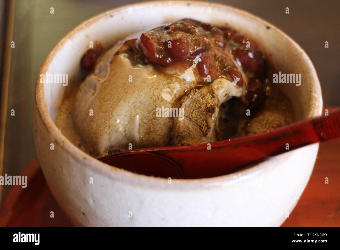 Hojicha ice cream in Kyoto, Japan Stock Photo - Alamy