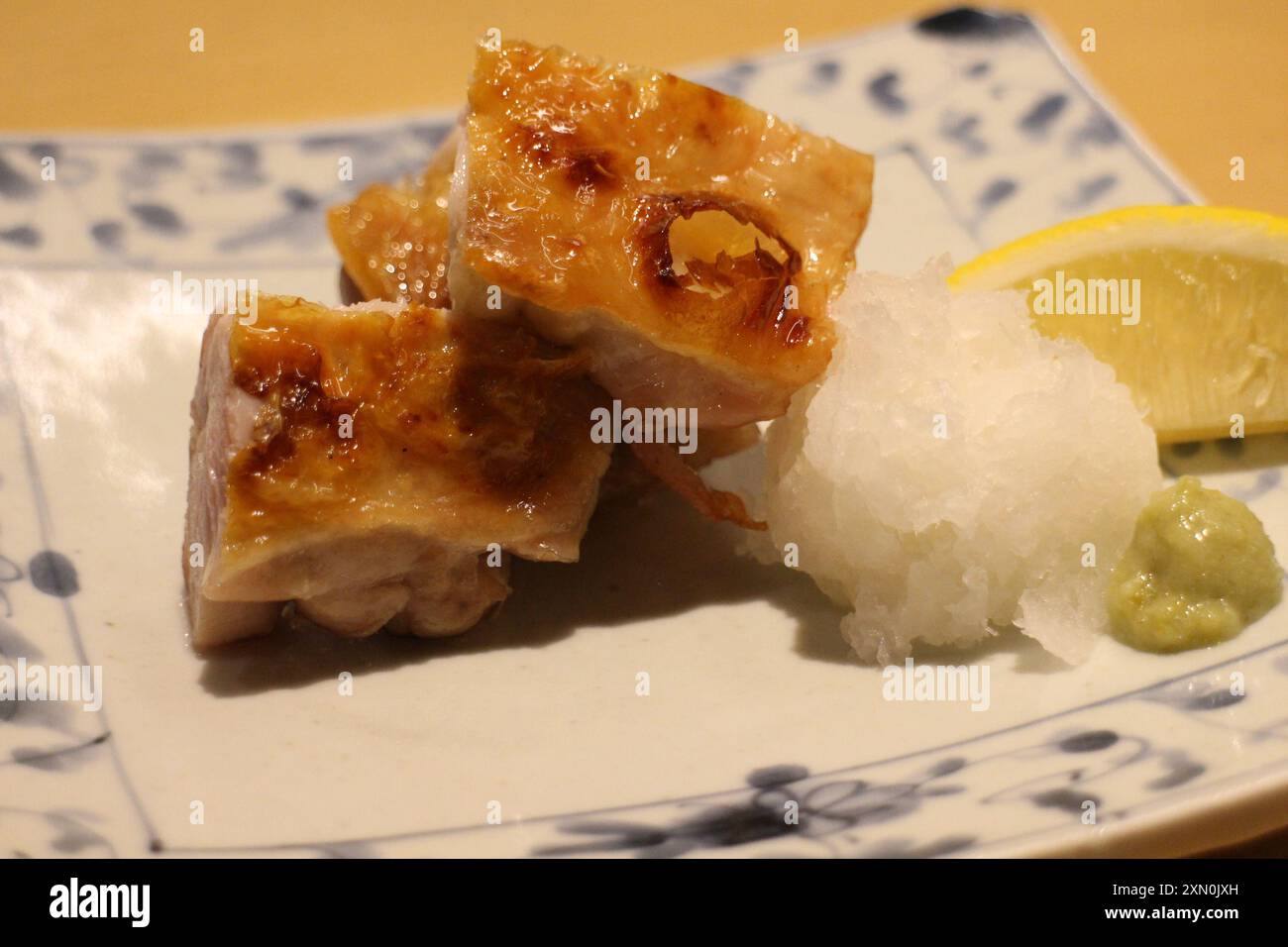 Japanese cuisine : Dried chicken and grated daikon radish in Kyoto ...