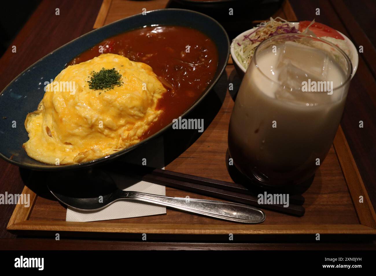 Hayashi rice and omelette in Kyoto, Japan Stock Photo - Alamy