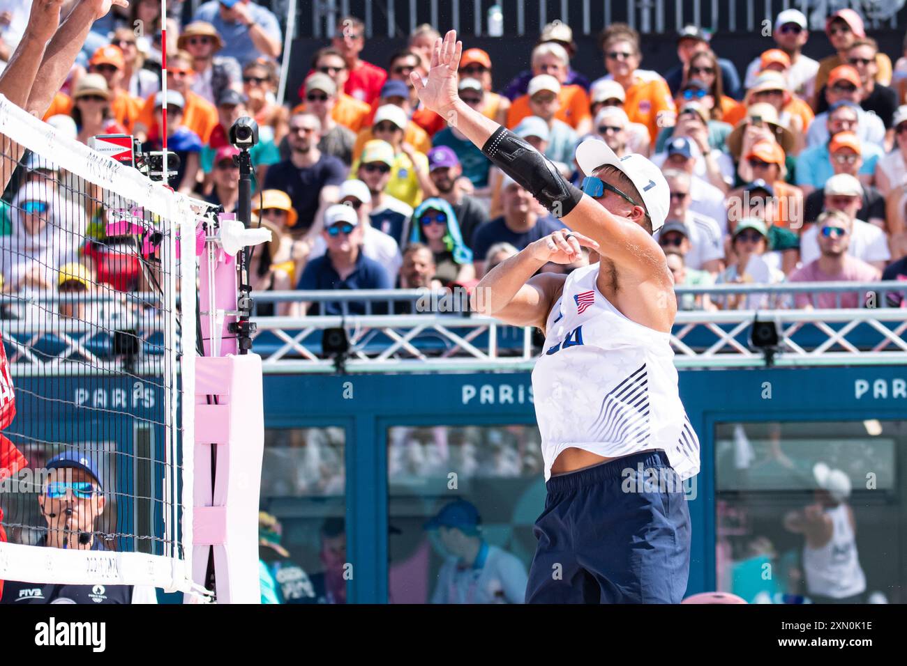 Miles Partain (USA), Beach Volleyball, Men's Preliminary Phase during ...