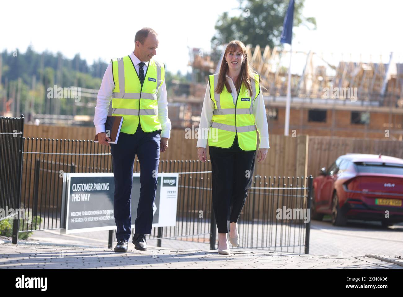 Deputy Prime Minister Angela Rayner, with Steve MacPherson Bloor Homes ...