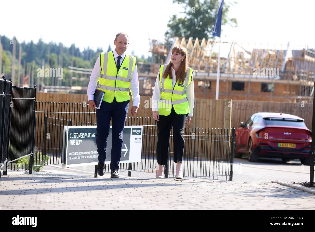 Deputy Prime Minister Angela Rayner, with Steve MacPherson Bloor Homes Group Development and ...