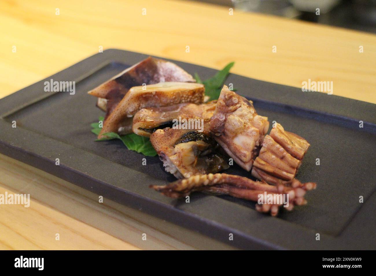 Japanese cuisine : Grilled squid in Kyoto, Japan Stock Photo - Alamy