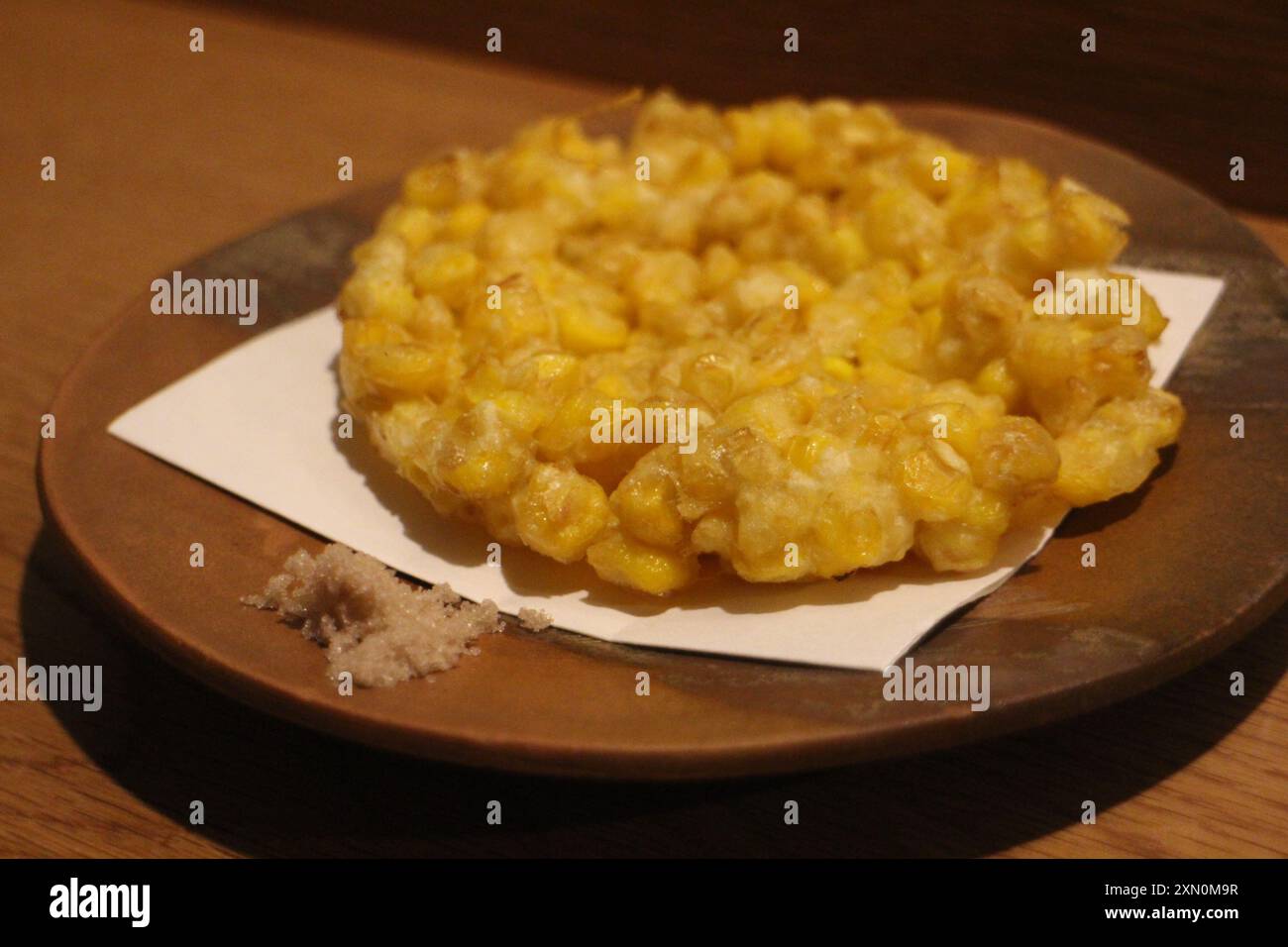 Japanese cuisine : Corn tempura in Kyoto, Japan Stock Photo - Alamy