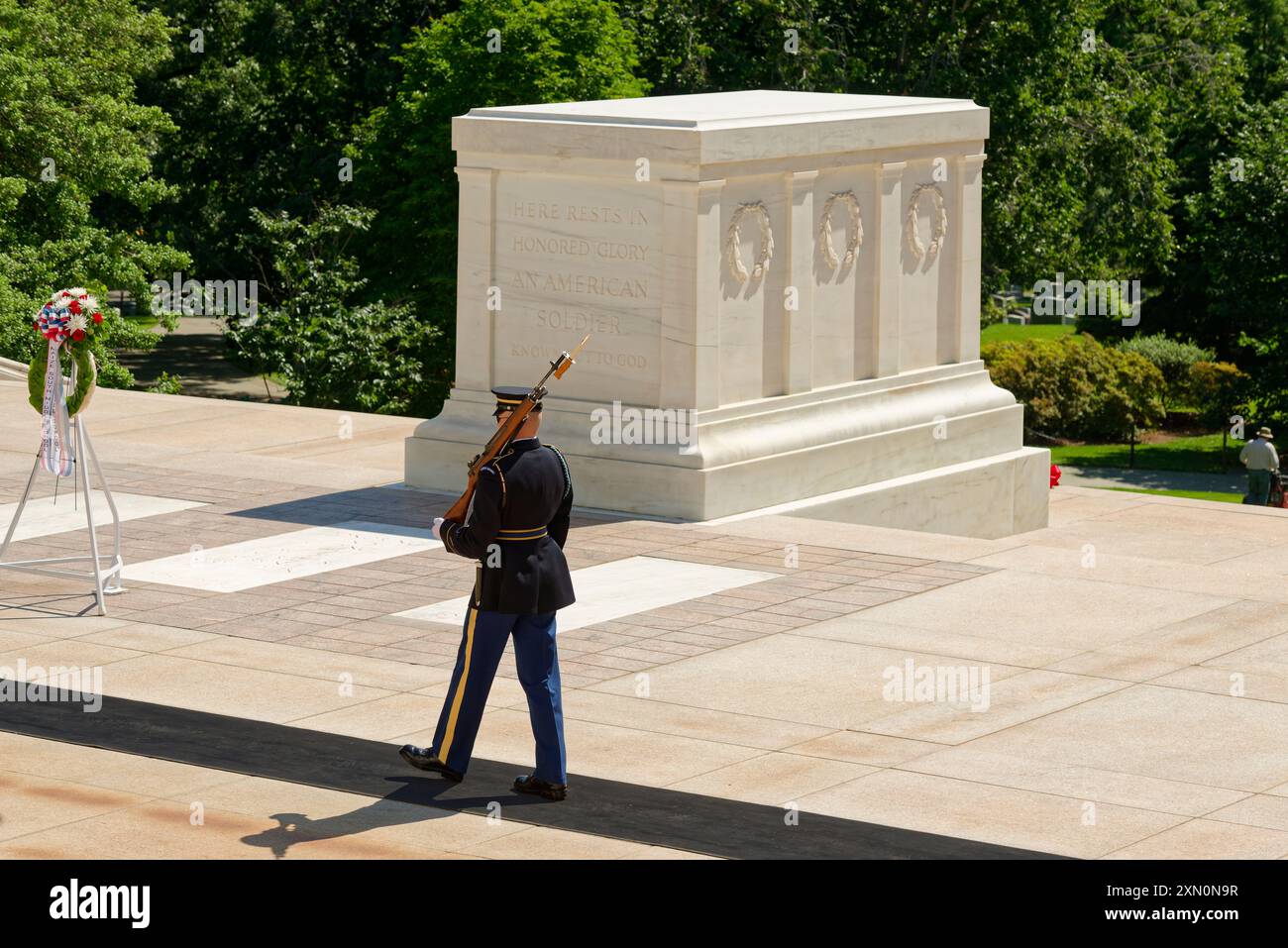 Arlington National Cemetery, Virginia, USA. Tomb of the unknown ...