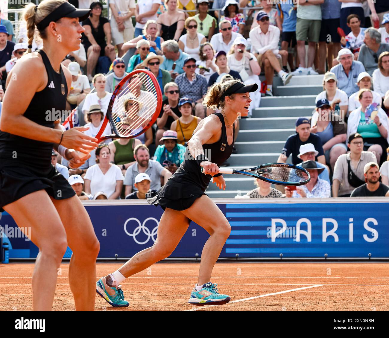 FRA, Olympische Spiele Paris 2024, Tennis Damen Doppel erste Runde, 30. ...