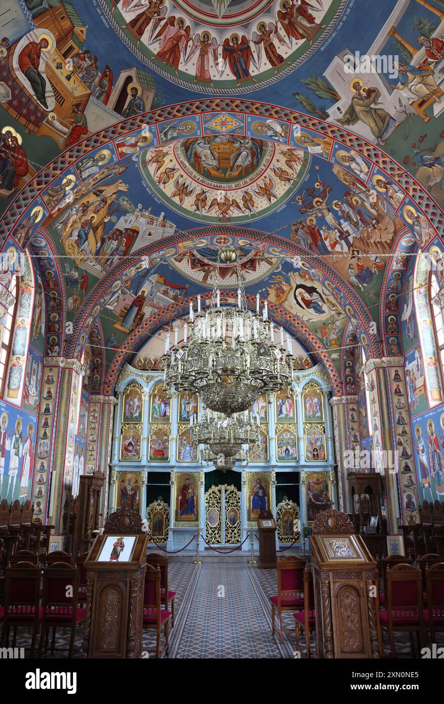 Church in the Merry Cemetery in Sapanta, Maramures, famous for it's ...