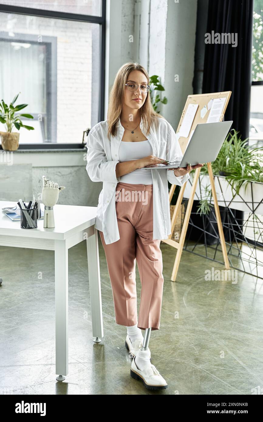 Beautiful woman confidently using hi-res stock photography and images ...