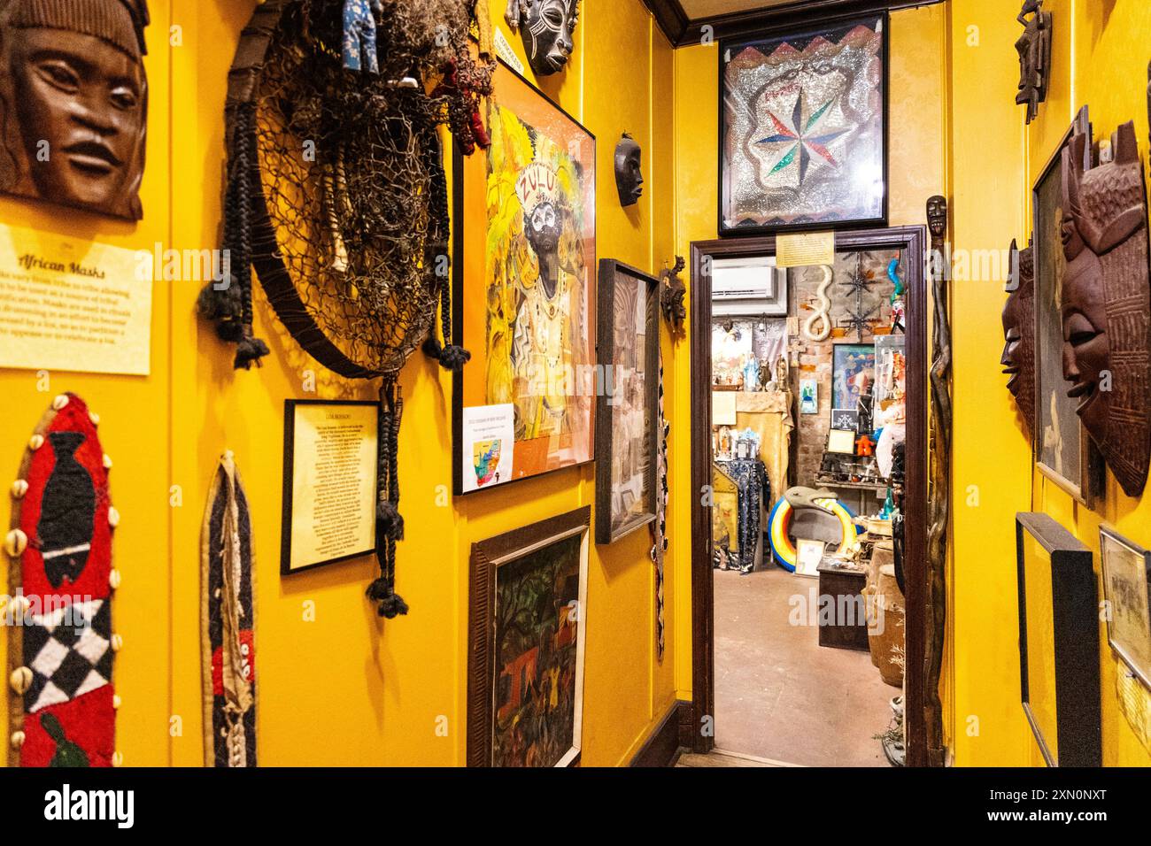 Hanging artifacts at the New Orleans Historic Voodoo Museum, New ...