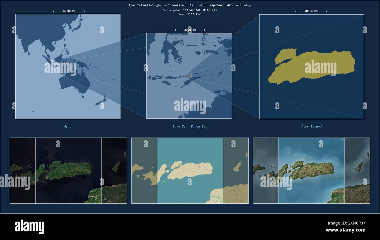 Alor island indonesia map hi-res stock photography and images - Alamy