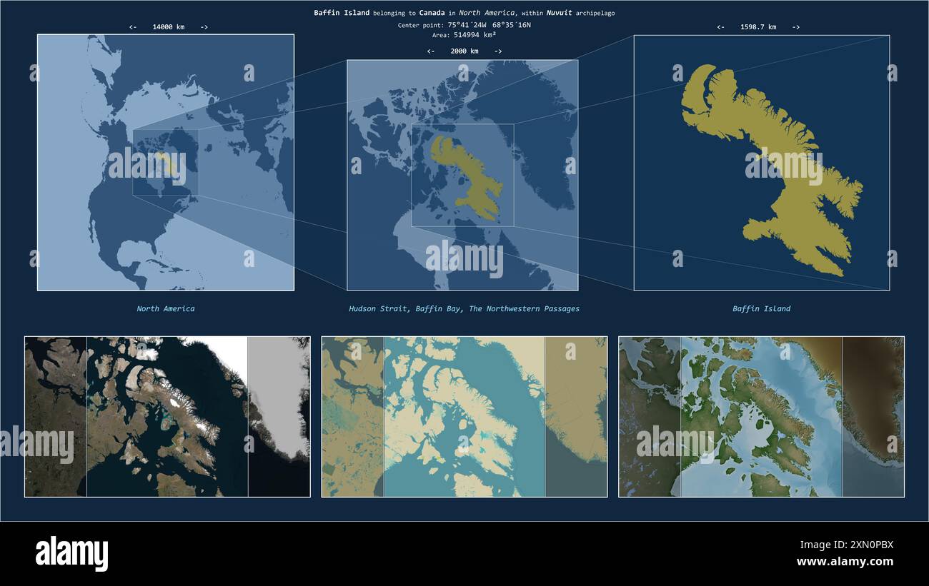 Baffin Island in the Baffin Bay - belonging to Canada. Described ...
