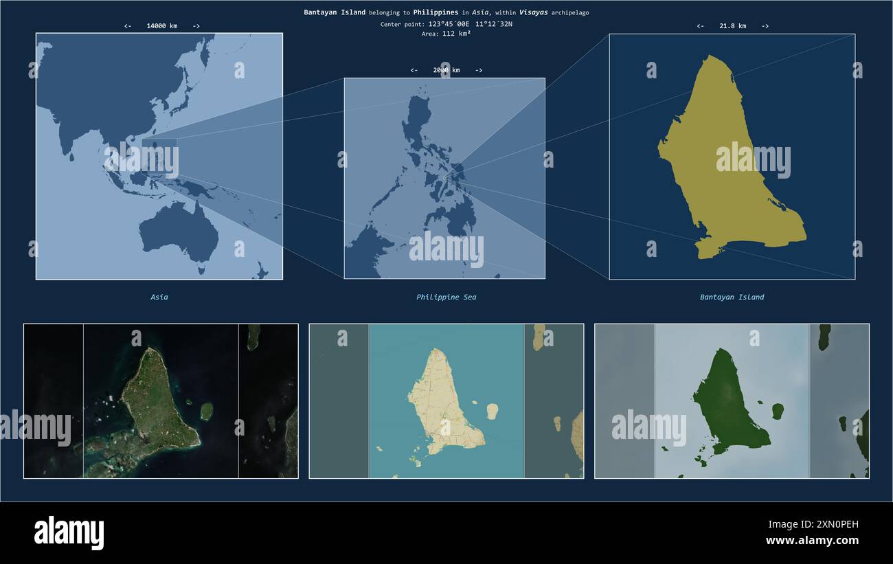 Bantayan Island in the Philippine Sea - belonging to Philippines ...
