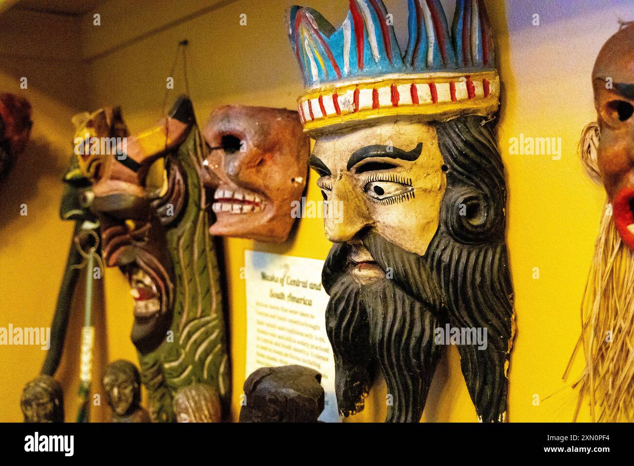 African wooden masks hi-res stock photography and images - Alamy