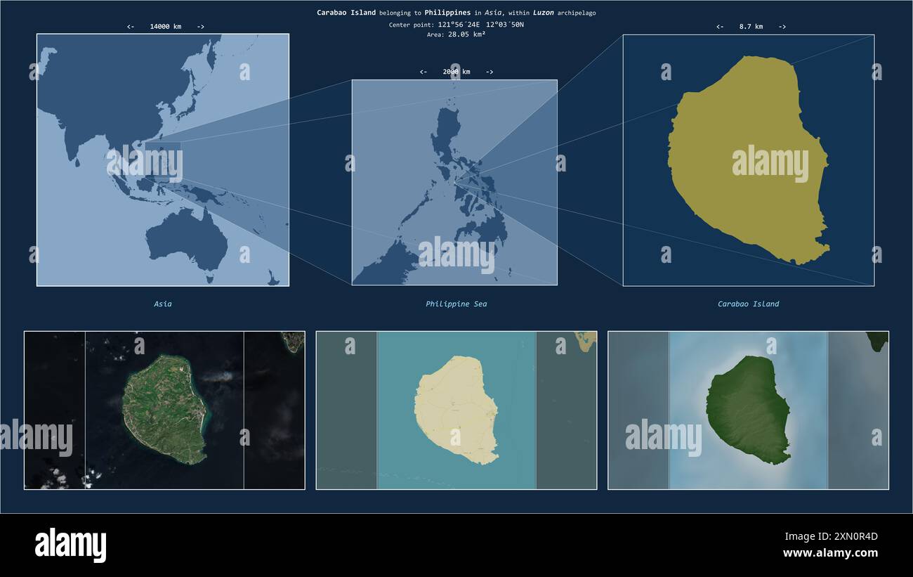 Carabao Island in the Philippine Sea - belonging to Philippines ...