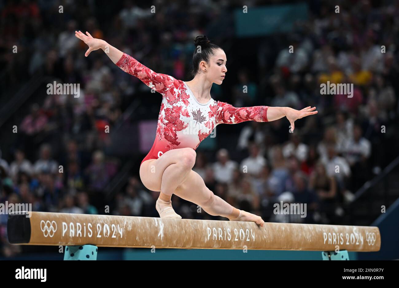 Paris, France. 30th July, 2024. Ava Stewart of team Canada competes ...