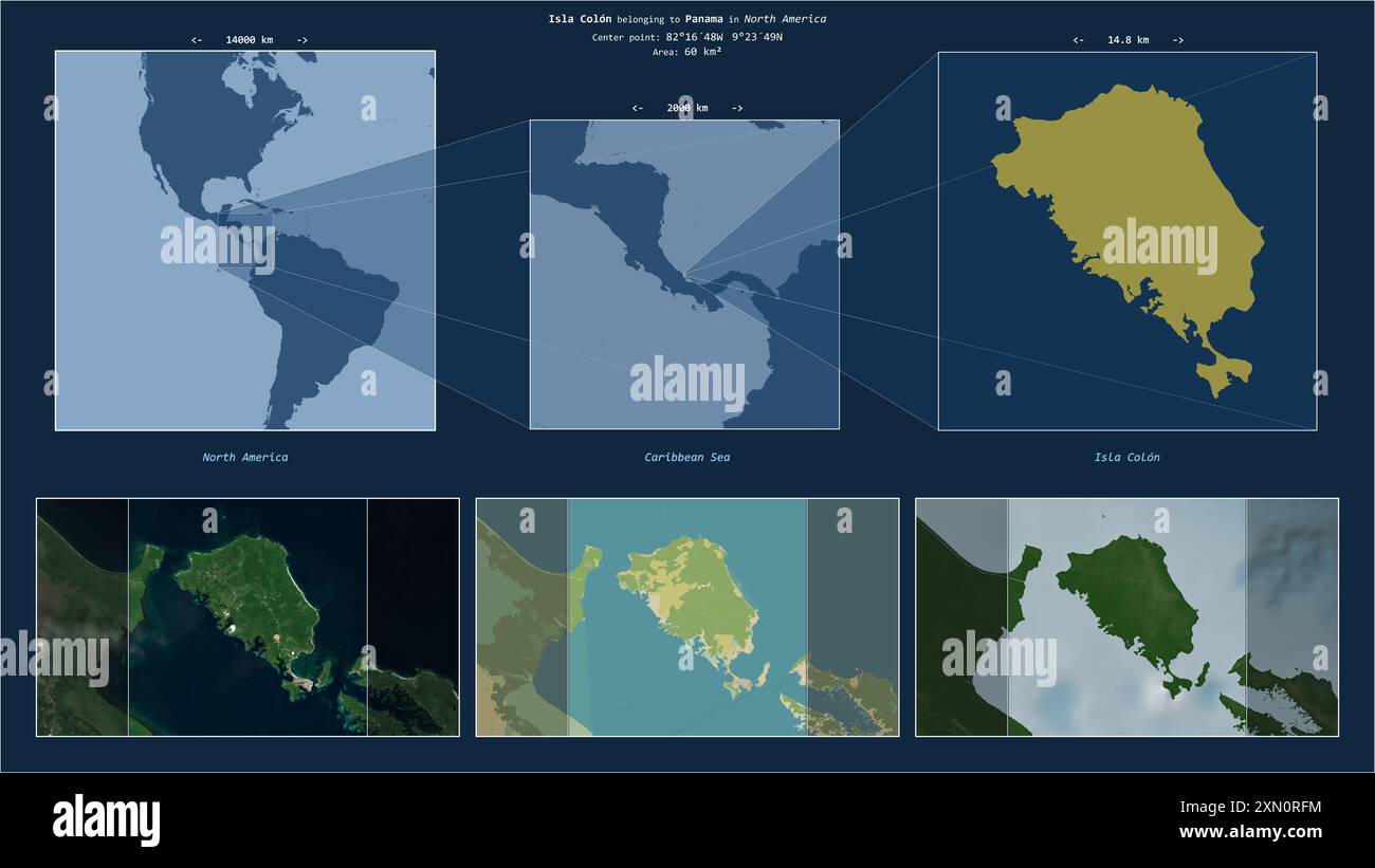 Isla Colon in the Caribbean Sea - belonging to Panama. Described ...