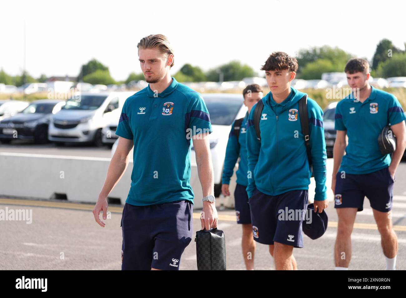 Coventry City's Jack Rudoni (left) ahead of the pre-season friendly ...