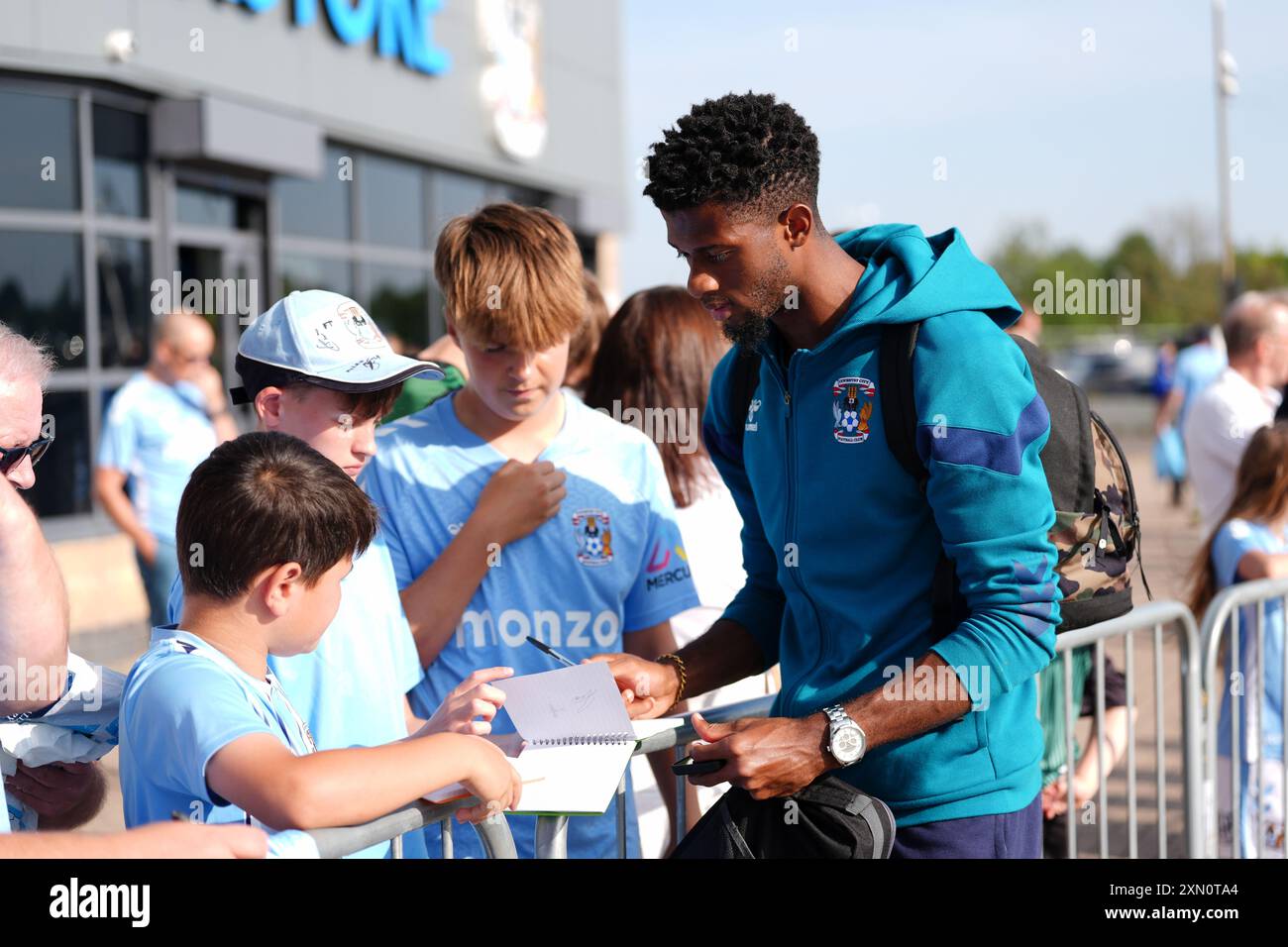 Coventry City's Jonathan Panzo ahead of the pre-season friendly match ...