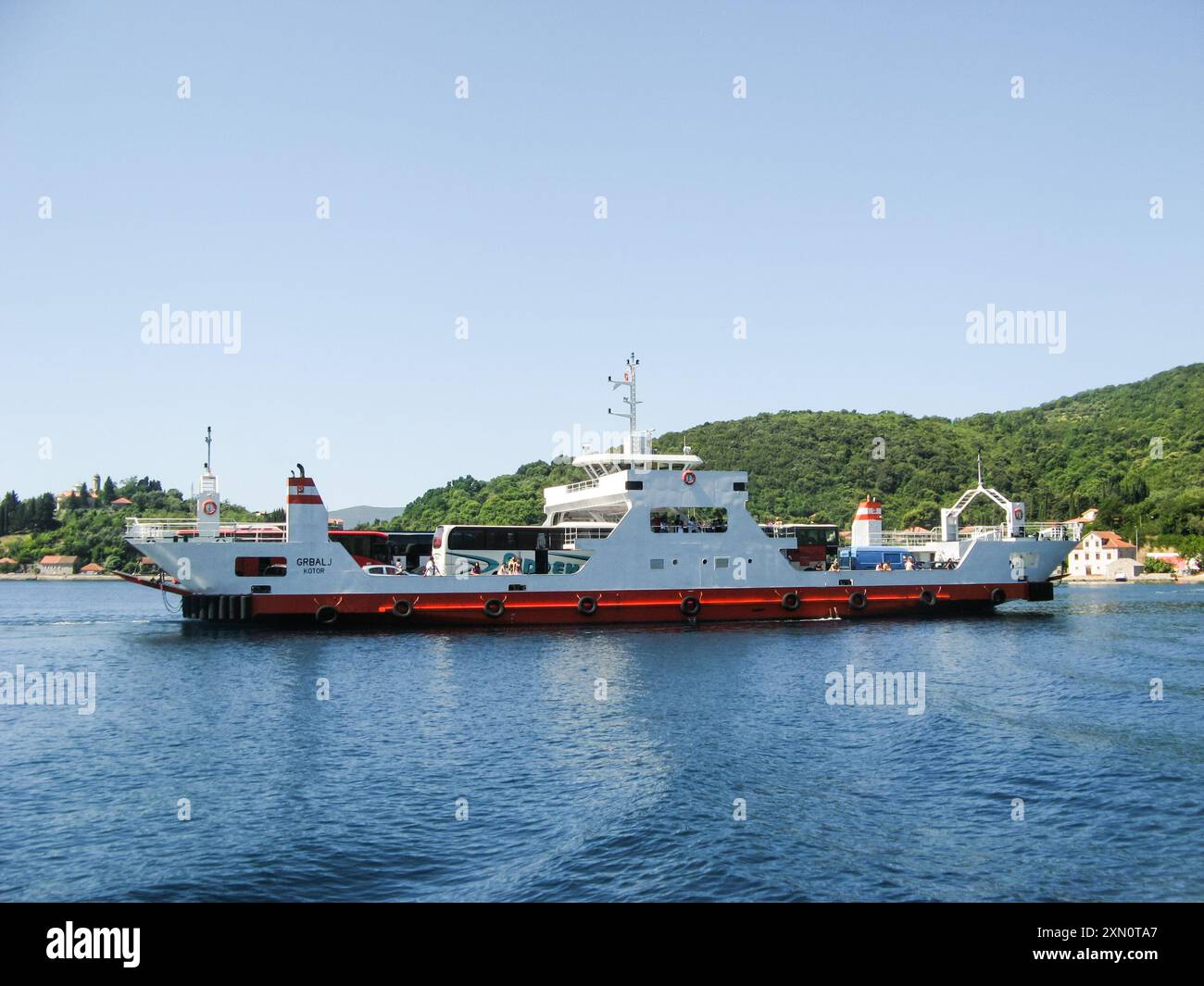 Montenegro ferry across bay hi-res stock photography and images - Alamy