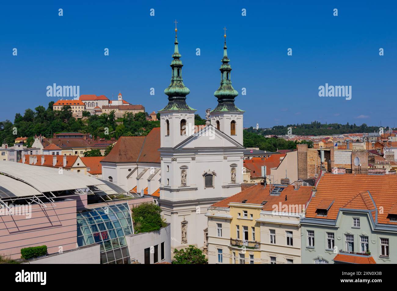 Brno, Czech Republic. June 25, 2024. Church of St. Michael, a Baroque ...