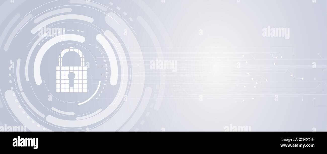 Cyber security. Internet technology concept. Privacy safety technology background. Vector art ...