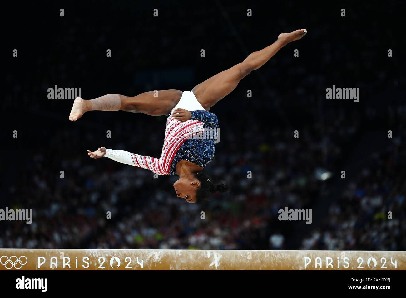 USA's Simone Biles performs on the Balance Beam during the artistic ...
