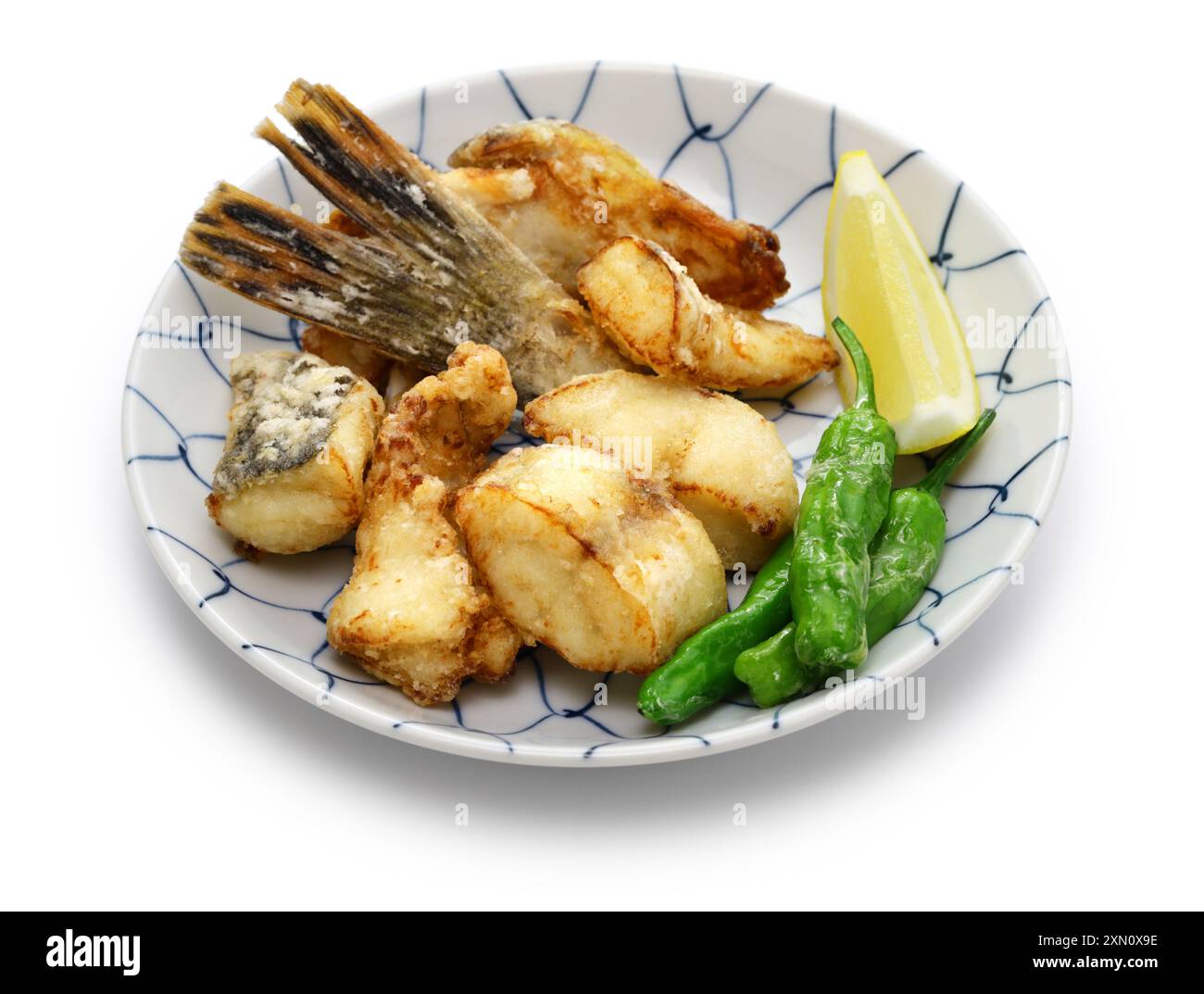 Deep-fried flathead fish ( Magoti no karaage ), Japanese cuisine Stock ...