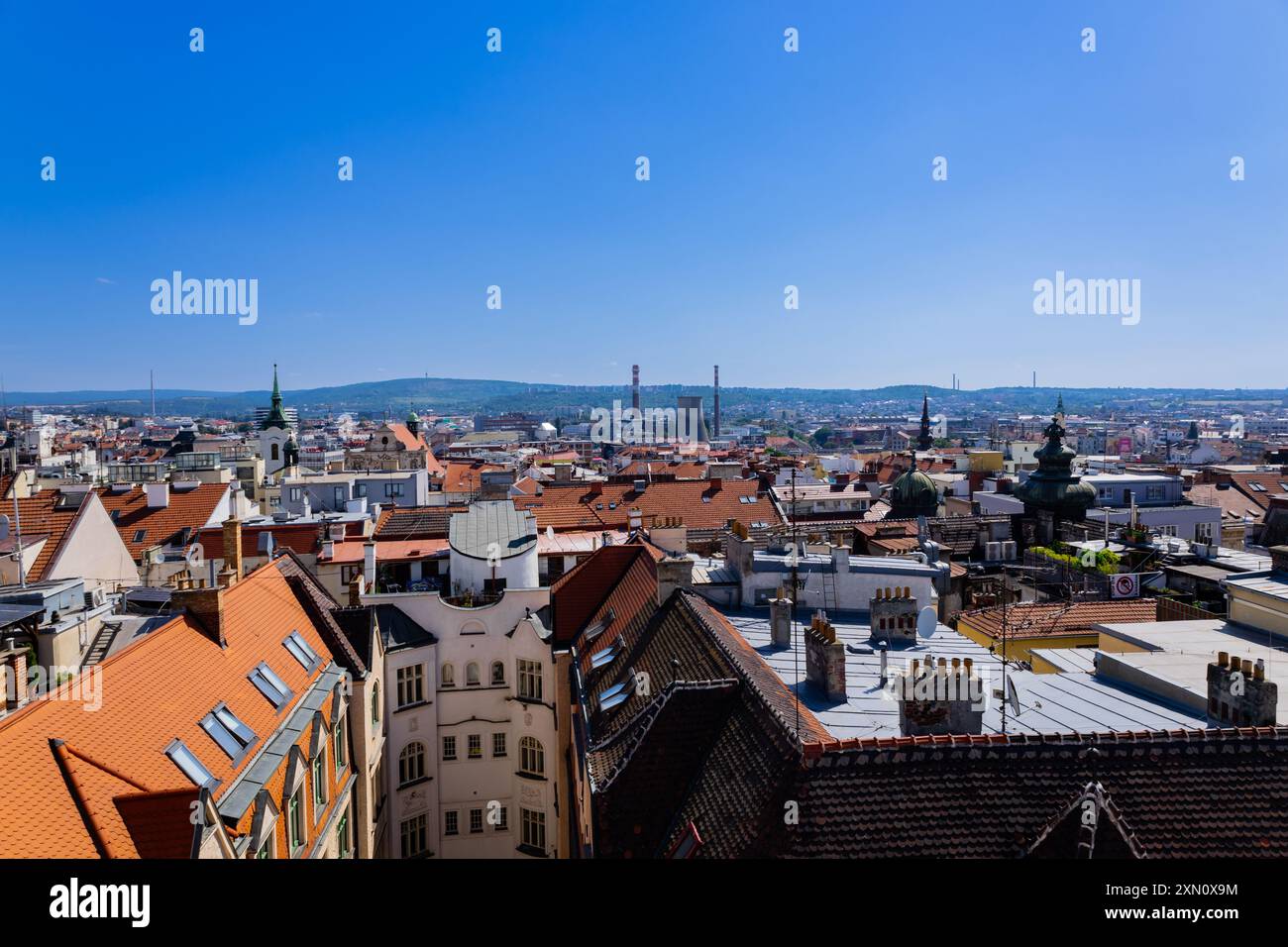 Brno, Czech Republic. June 25, 2024. Panoramic city view of Brno Stock ...