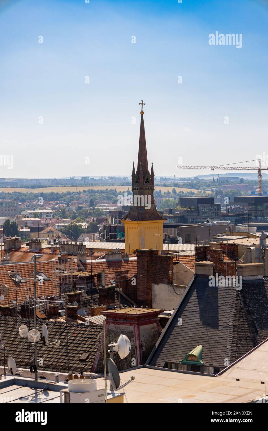 Brno, Czech Republic. June 25, 2024. Panoramic city view of Brno Stock ...