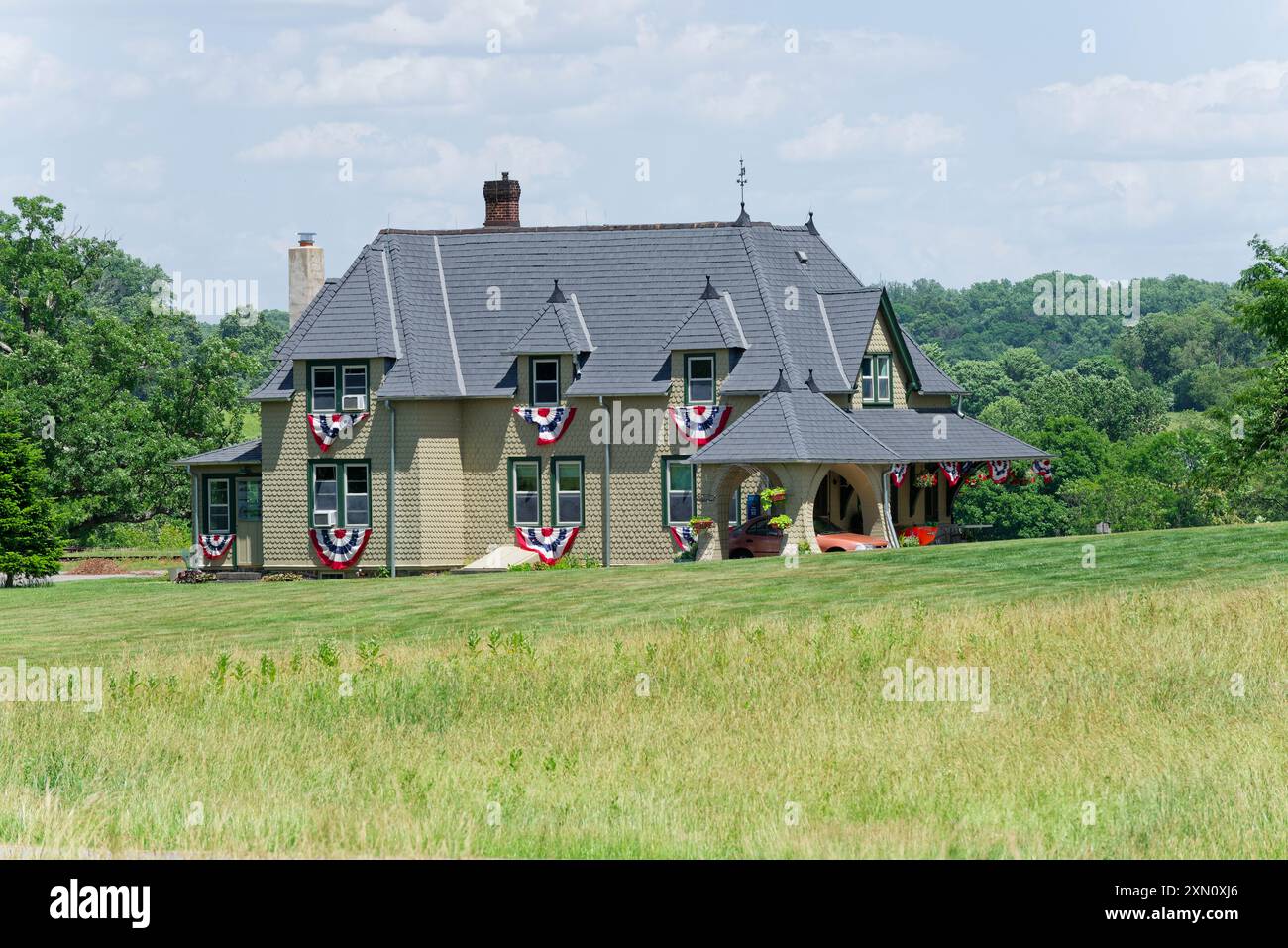 Winterthur Estate, home of the Dupont family, in Delaware, USA. One of ...
