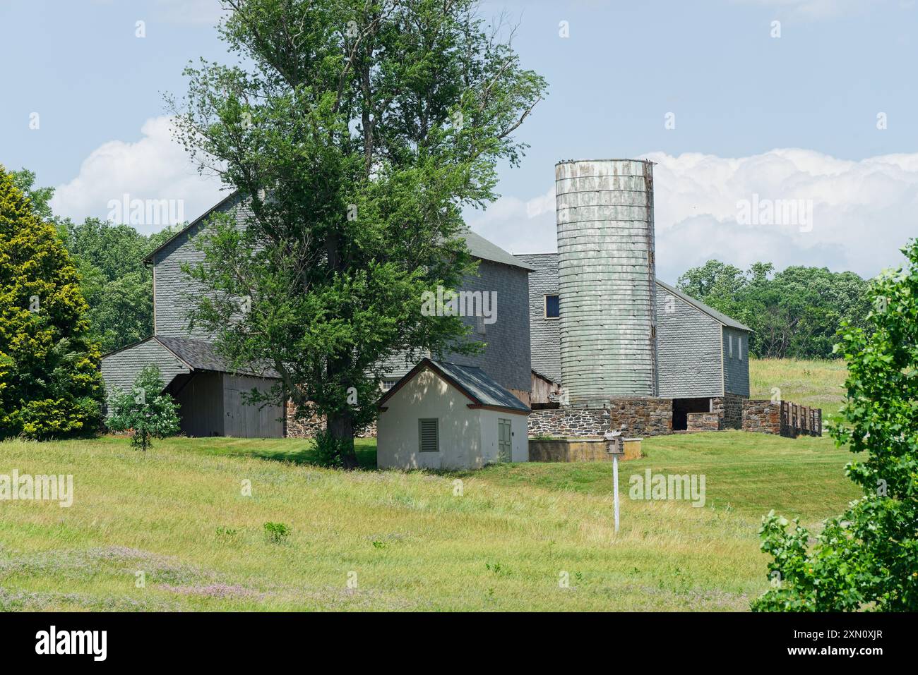 Farm on the Winterthur Estate, home of the Dupont family, in Delaware ...