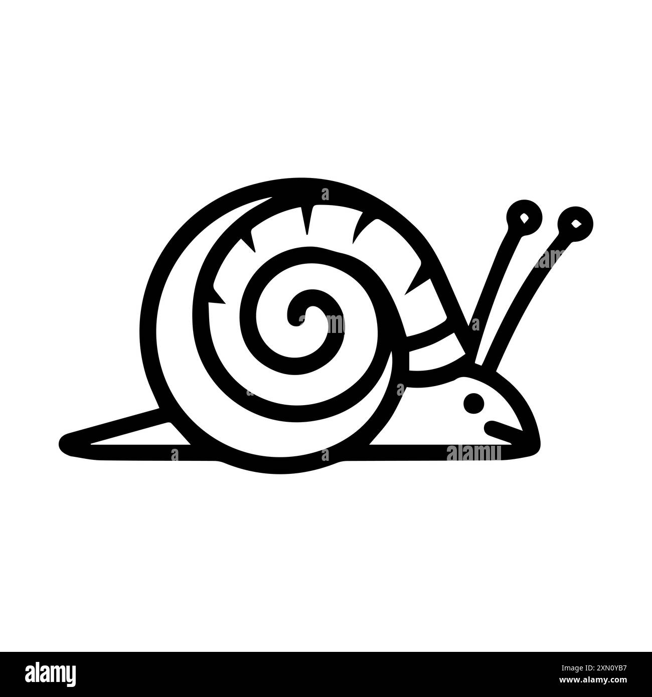 Snail icon or modern line symbol. Vector line art and icon design with ...