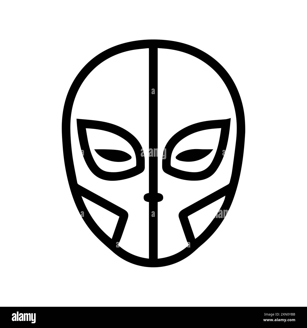 Mask icon or modern line symbol. Vector line art and icon design with ...