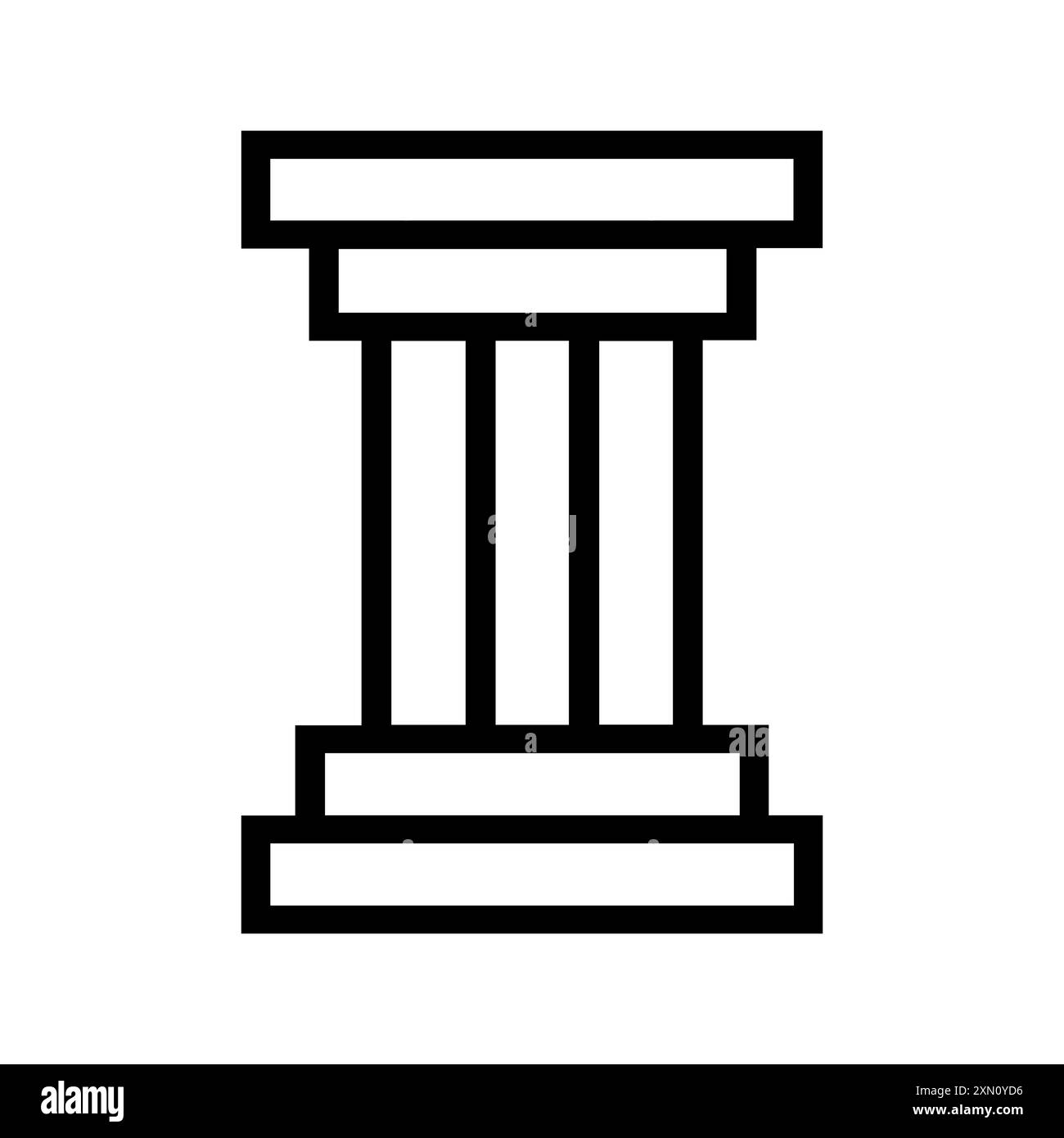 Podium icon or modern line symbol. Vector line art and icon design with ...