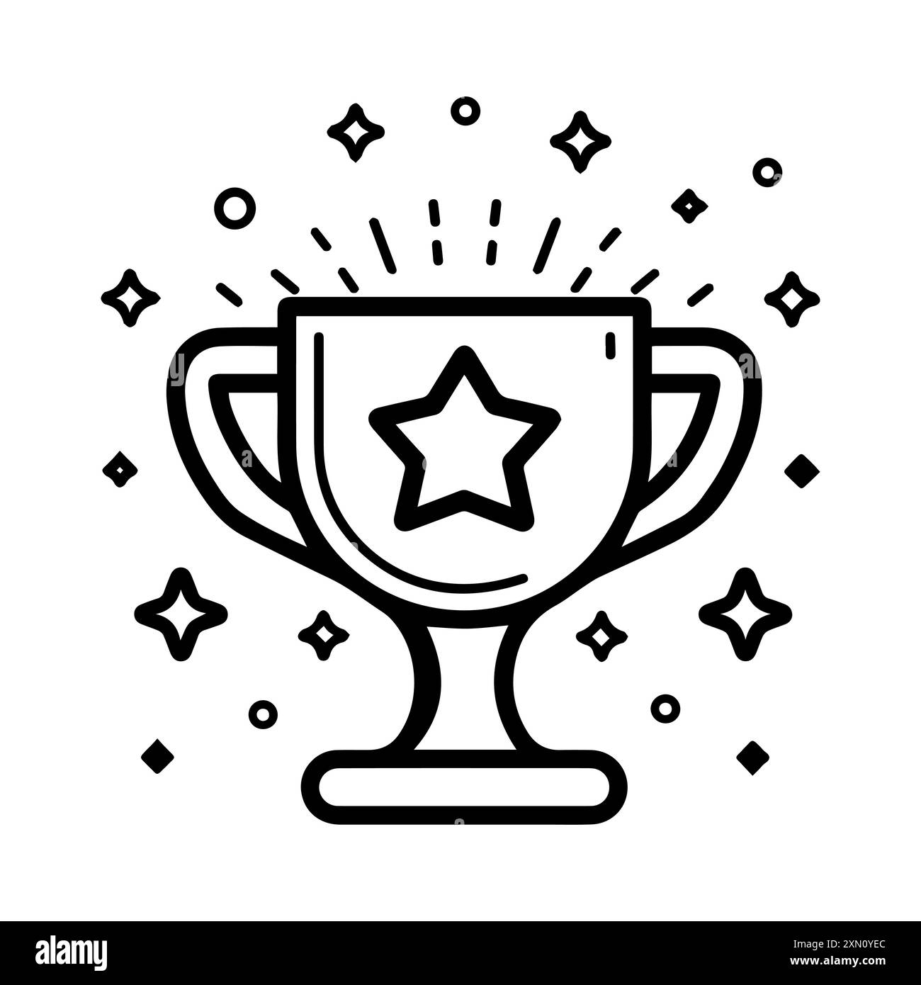 Achievement icon or modern line symbol. Vector line art and icon design ...
