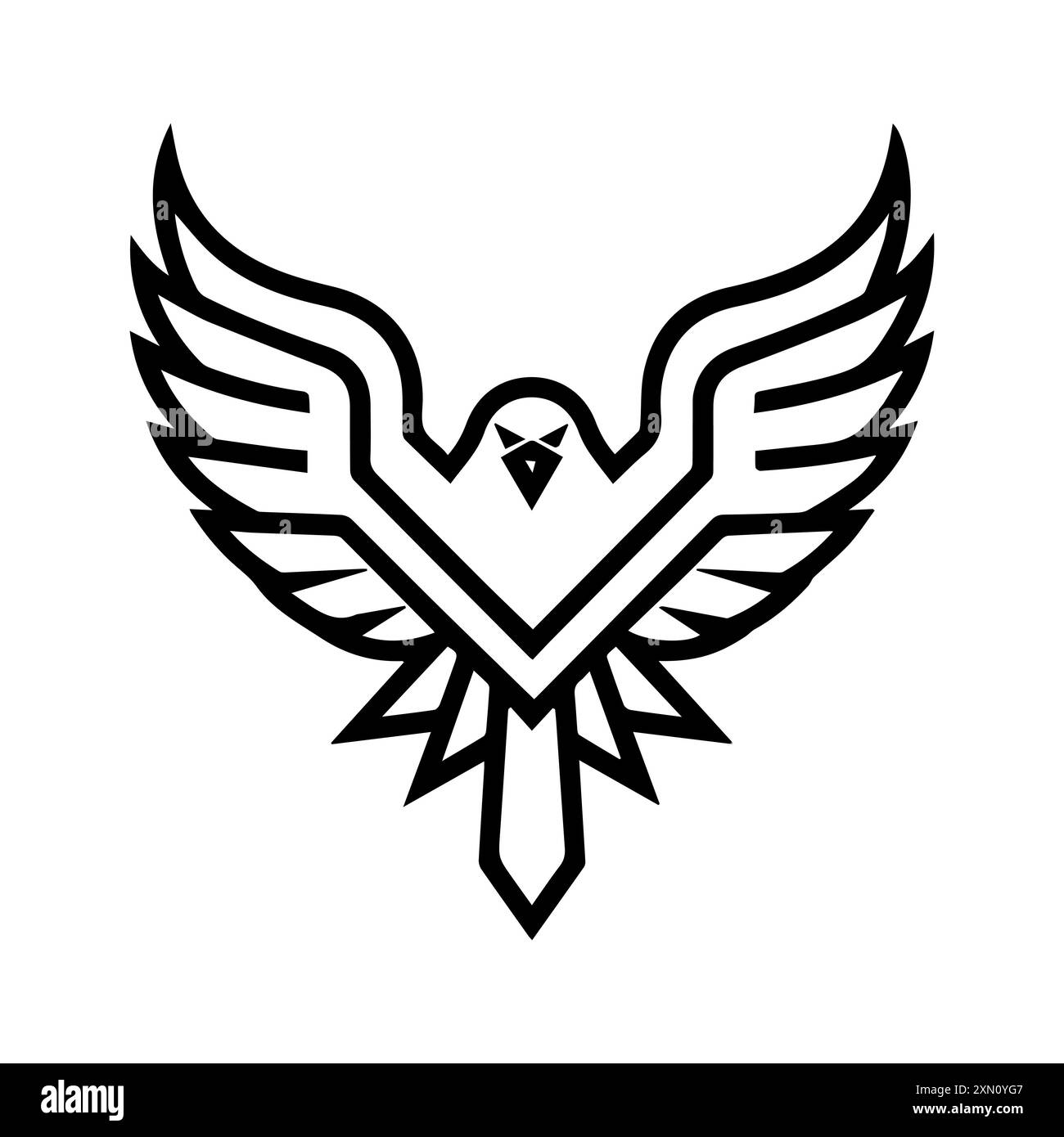 Ikaros icon or modern line symbol. Vector line art and icon design with ...