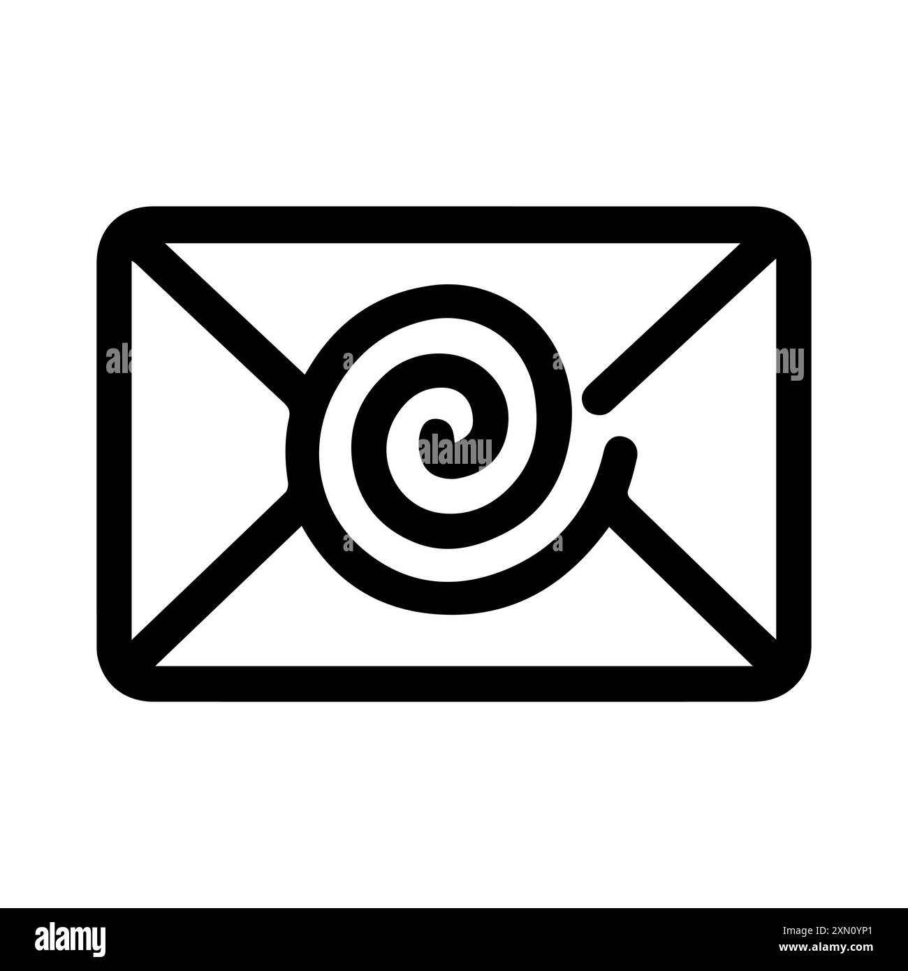 Email icon or modern line symbol. Vector line art and icon design with ...