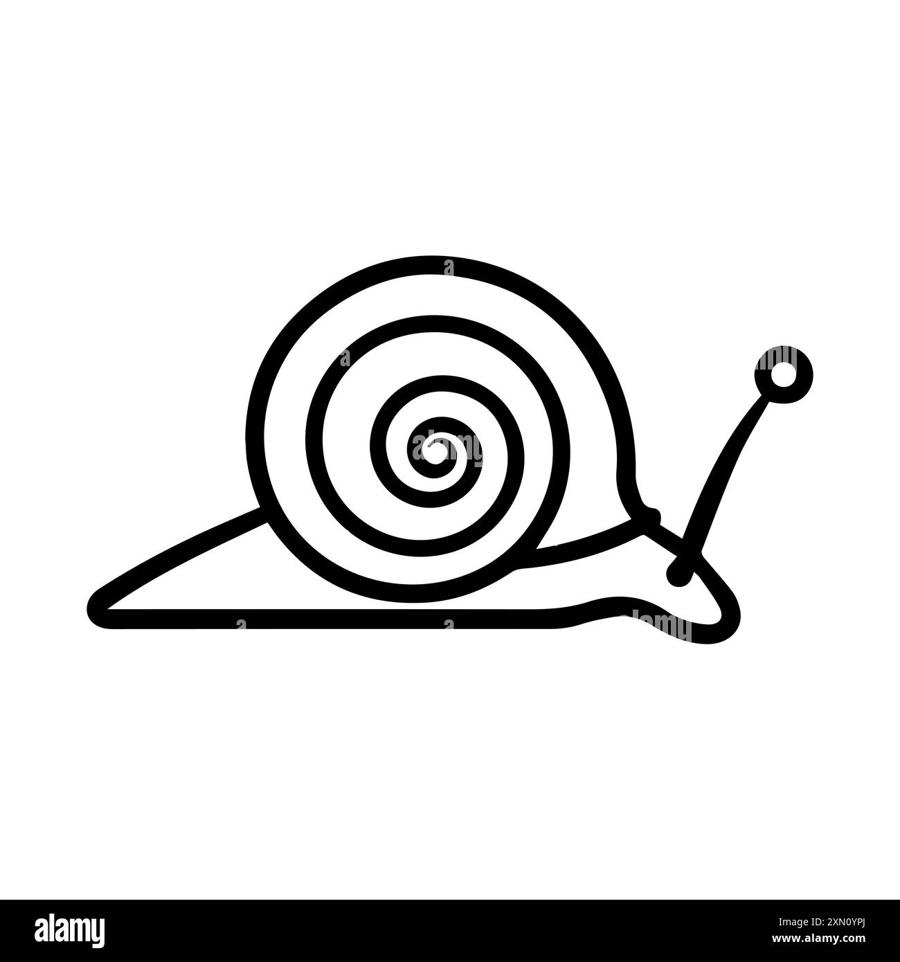 Snail icon or modern line symbol. Vector line art and icon design with ...