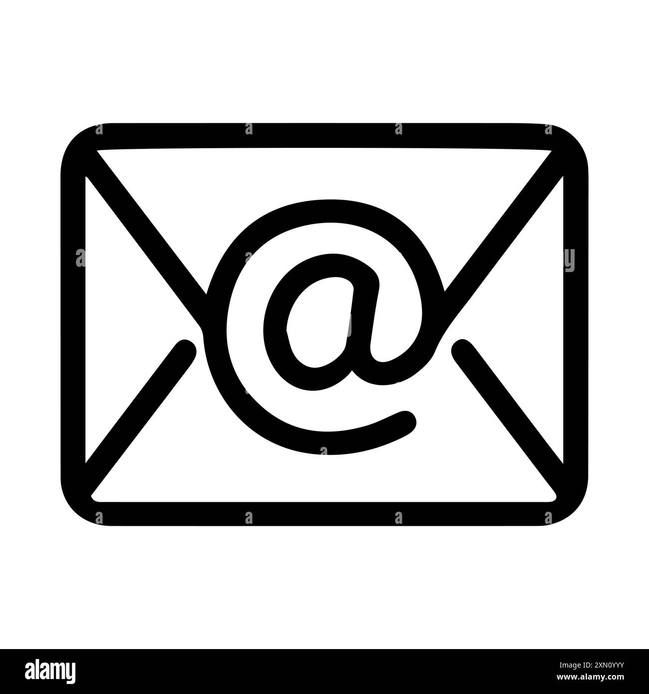Email icon or modern line symbol. Vector line art and icon design with ...