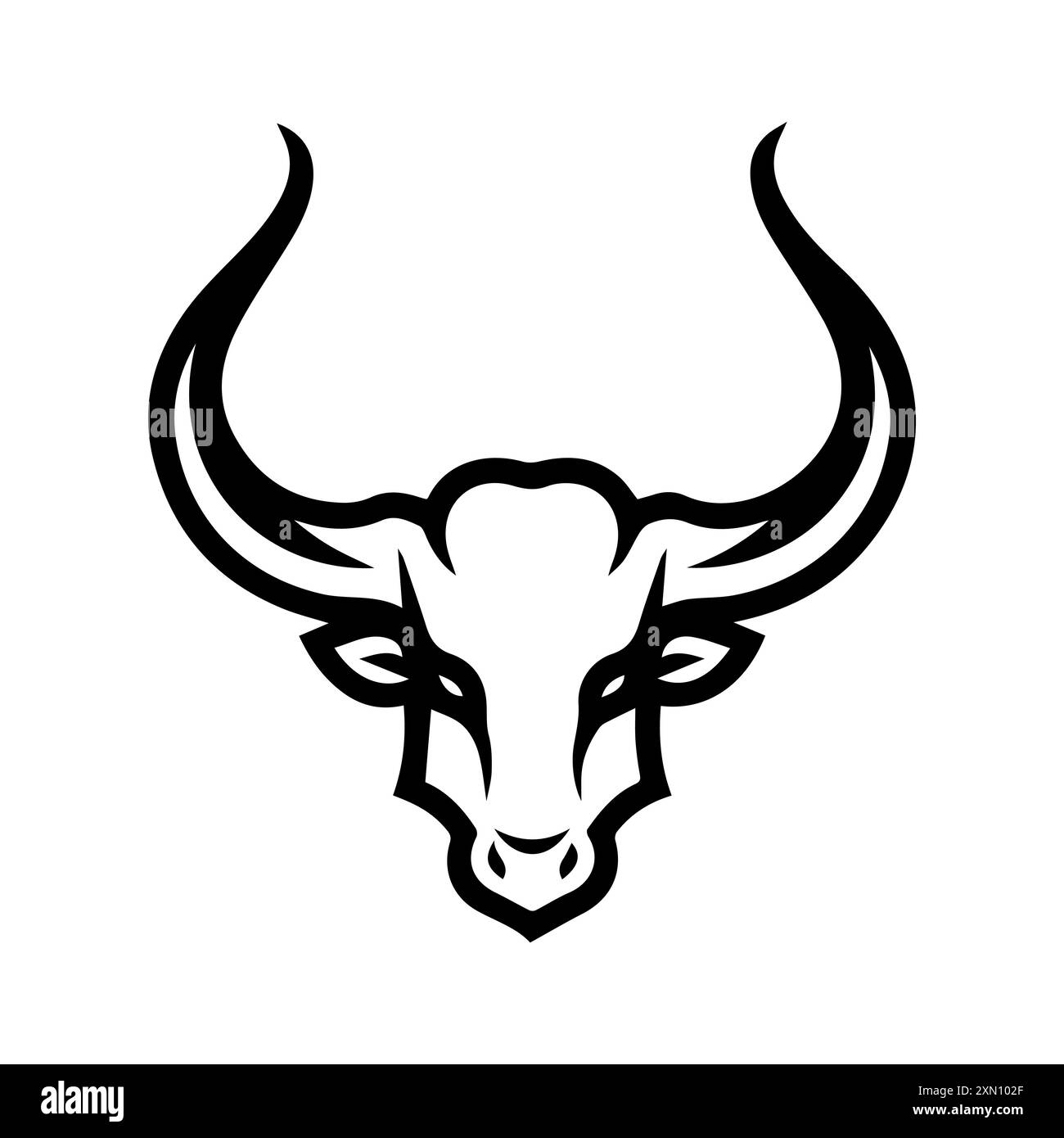 Horn icon or modern line symbol. Vector line art and icon design with ...