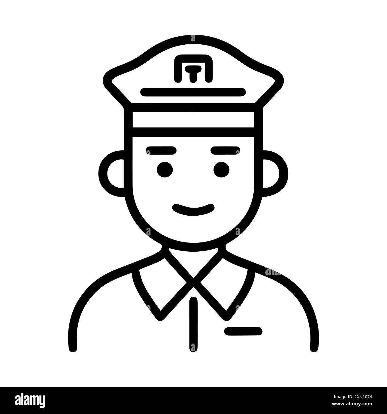 Postman icon modern line hi-res stock photography and images - Alamy
