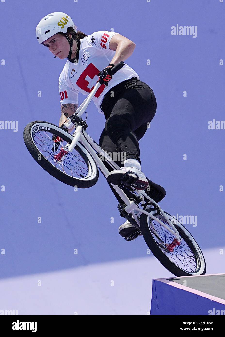 Paris, France. 30th July, 2024. Nikita Ducarroz of Switzerland competes ...