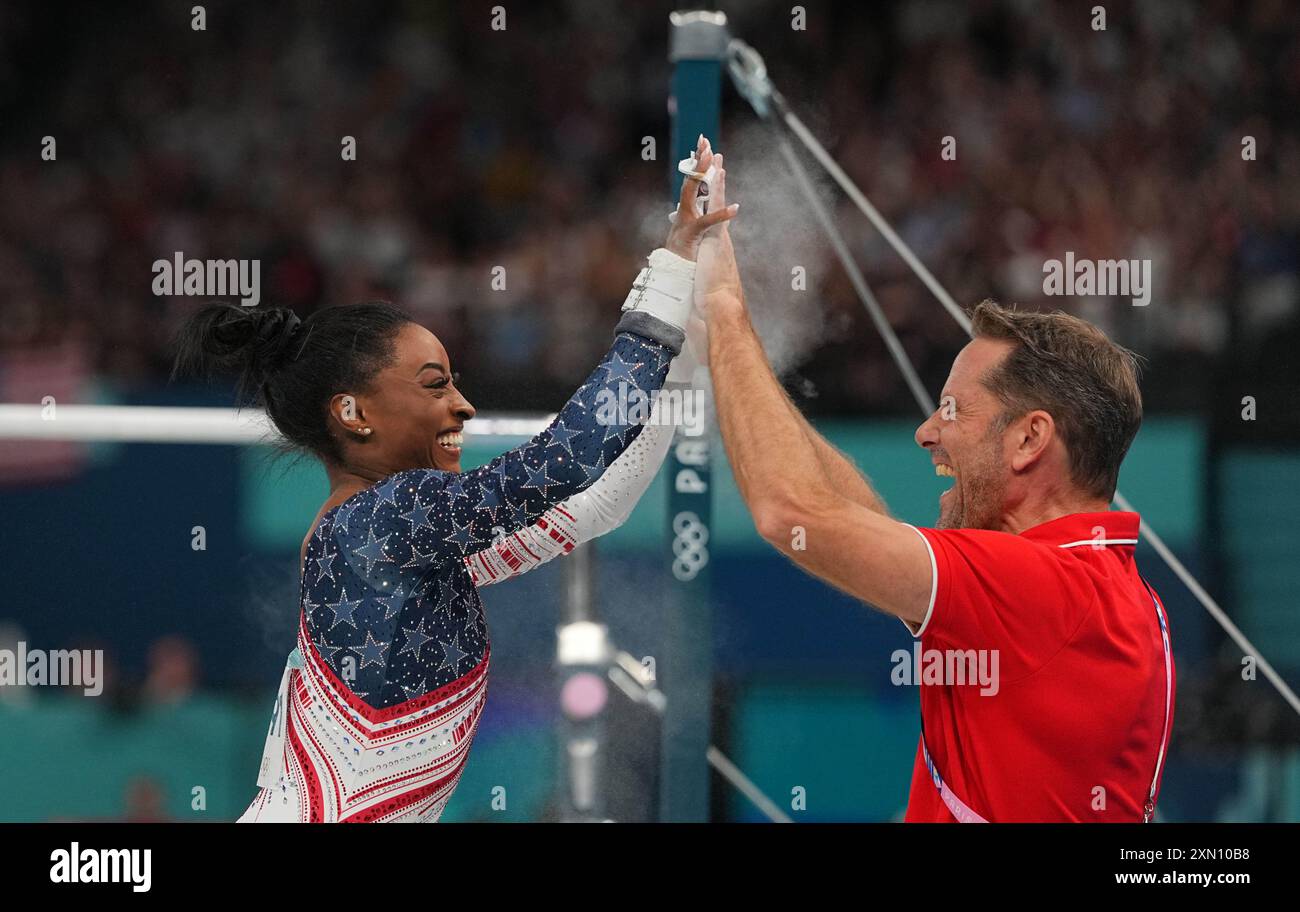 Bercy Arena, Paris, France. 30th July, 2024. SImone Biles (United ...