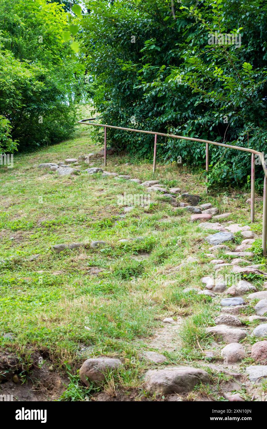 Stone path leading up Stock Photo - Alamy