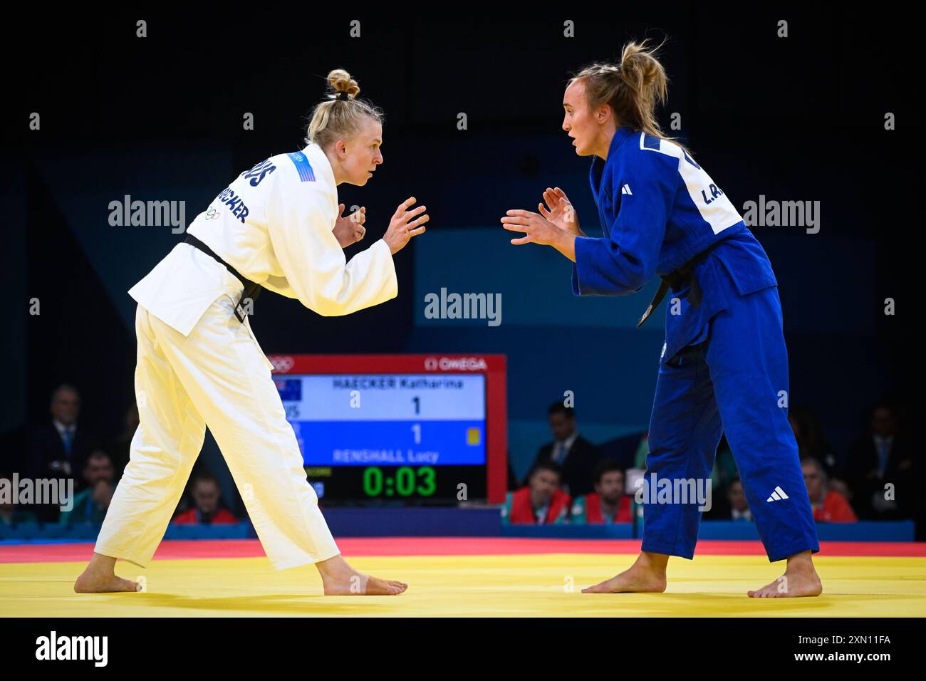 Katharina Haecker ( AUS ) vs Lucy Renshall ( GBR ), Judo, Women -63 kg ...