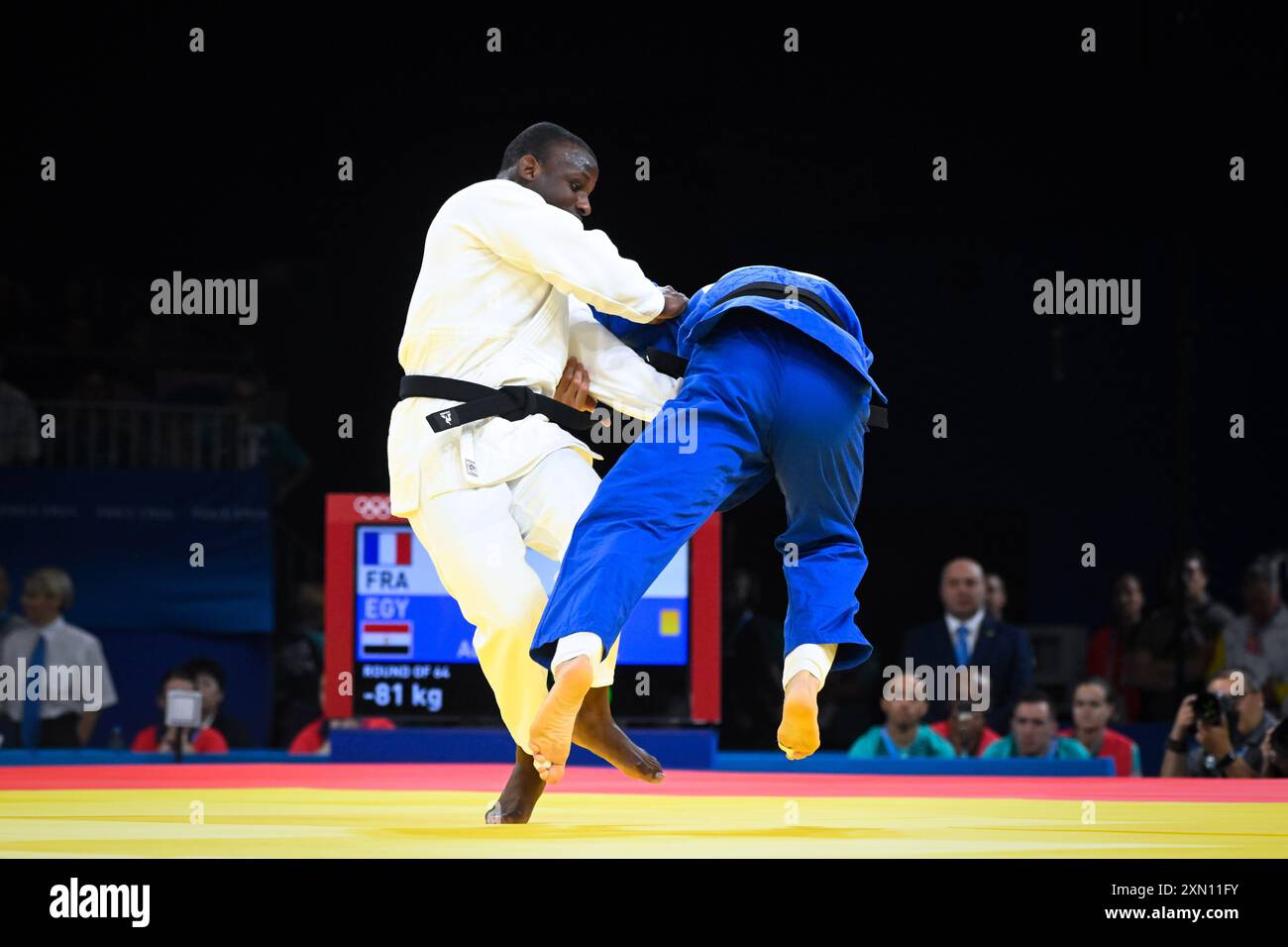 Alpha Oumar Djalo ( FRA ) vs Abdelrahman Abdelghany ( EGY ), Judo, Men ...
