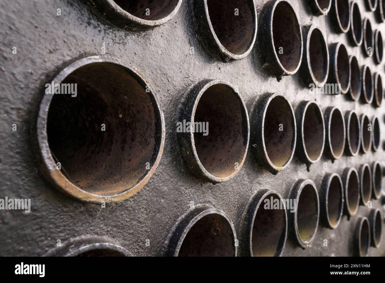 rusty tubes of a historic machine Stock Photo - Alamy